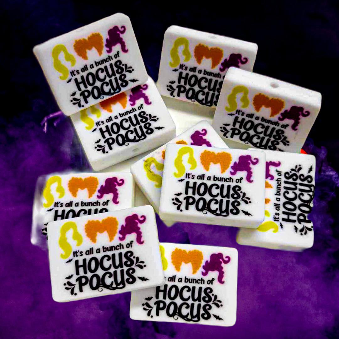 It's Just a bunch of Hocus Pocus Rectangle Silicone Focal Bead - 0017 ...
