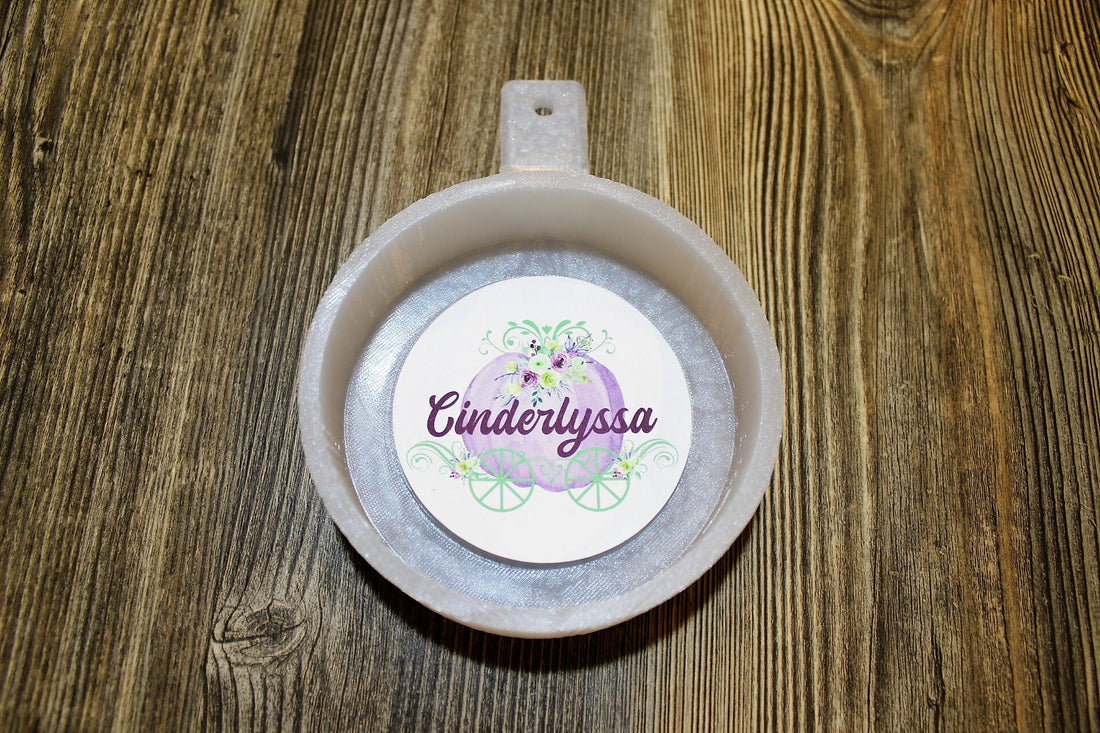 Round Cardstock Holds 3 Inch Picture With .5 Inch Flat Edge Silicone M ...