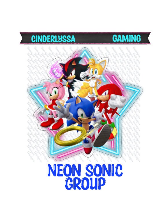 Neon Sonic Group - Gaming/Movie Inspired Cardstock Silicone Mold, Arom ...